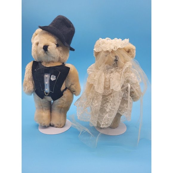 Toys | Bride Groom Teddy Bear Plush Stuffed Animal 9 Tuxedo Wedding ...